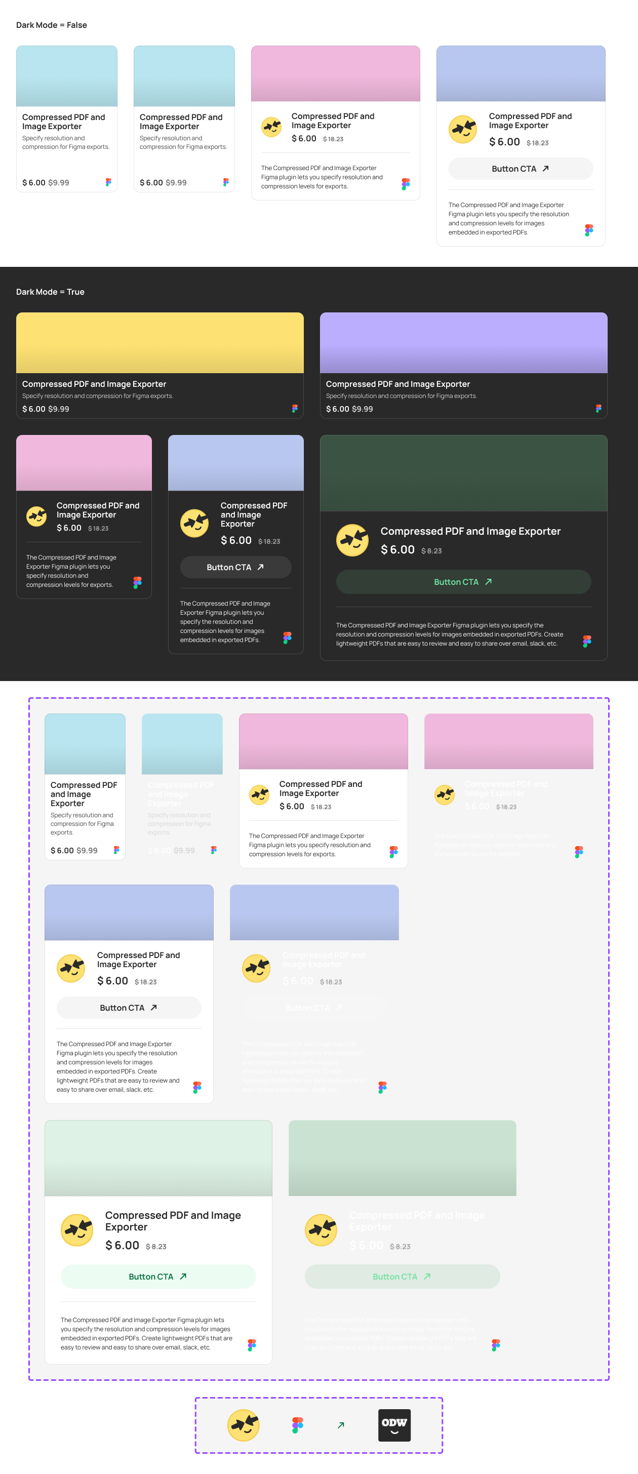 Figma Card: Content Category , UI Component | Component Collector Design System
